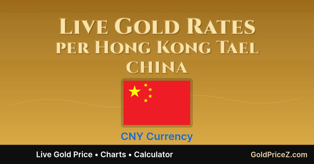 Gold Price per Hong Kong Tael in China (CNY) Today