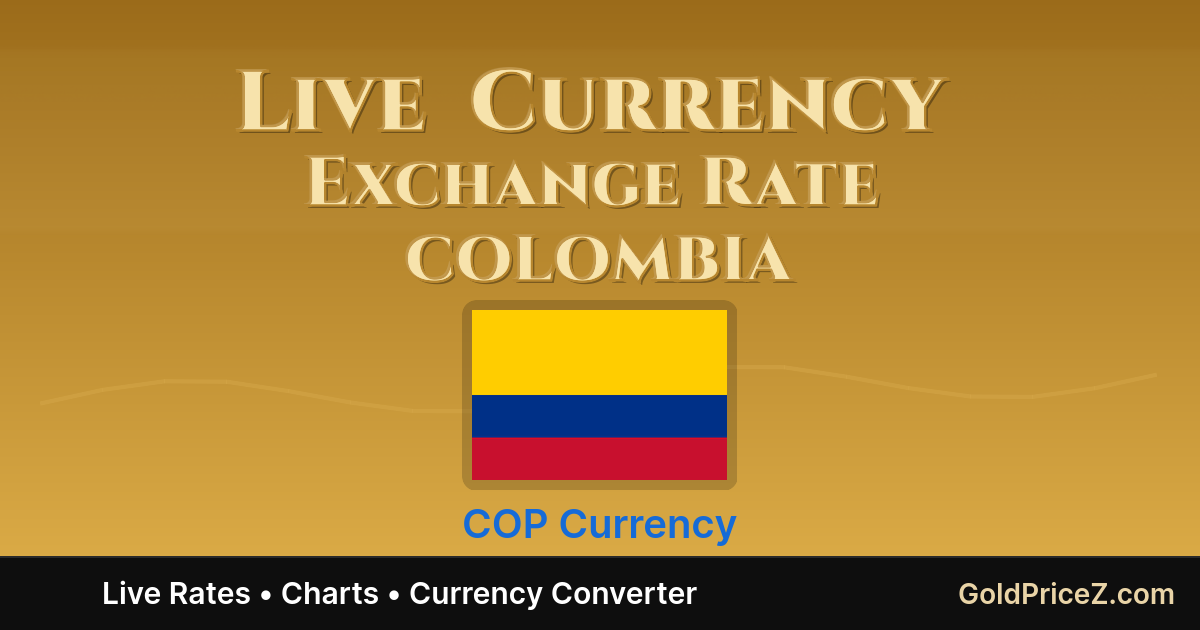 Colombian peso (USD/COP) Exchange Rates Today - Colombia Currency Prices