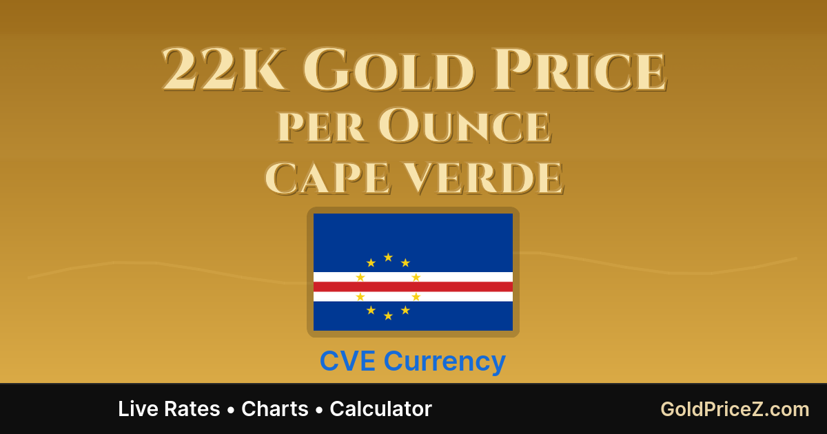 22K Gold Price per Ounce in Cape Verde (CVE) Today