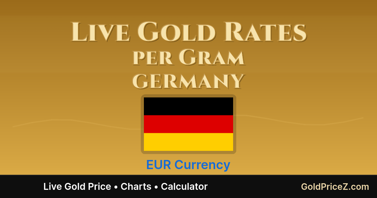 Gold Price per Gram in Germany (EUR) Today