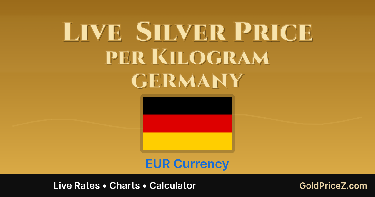 Silver Price per Kilogram in Germany (EUR) Today