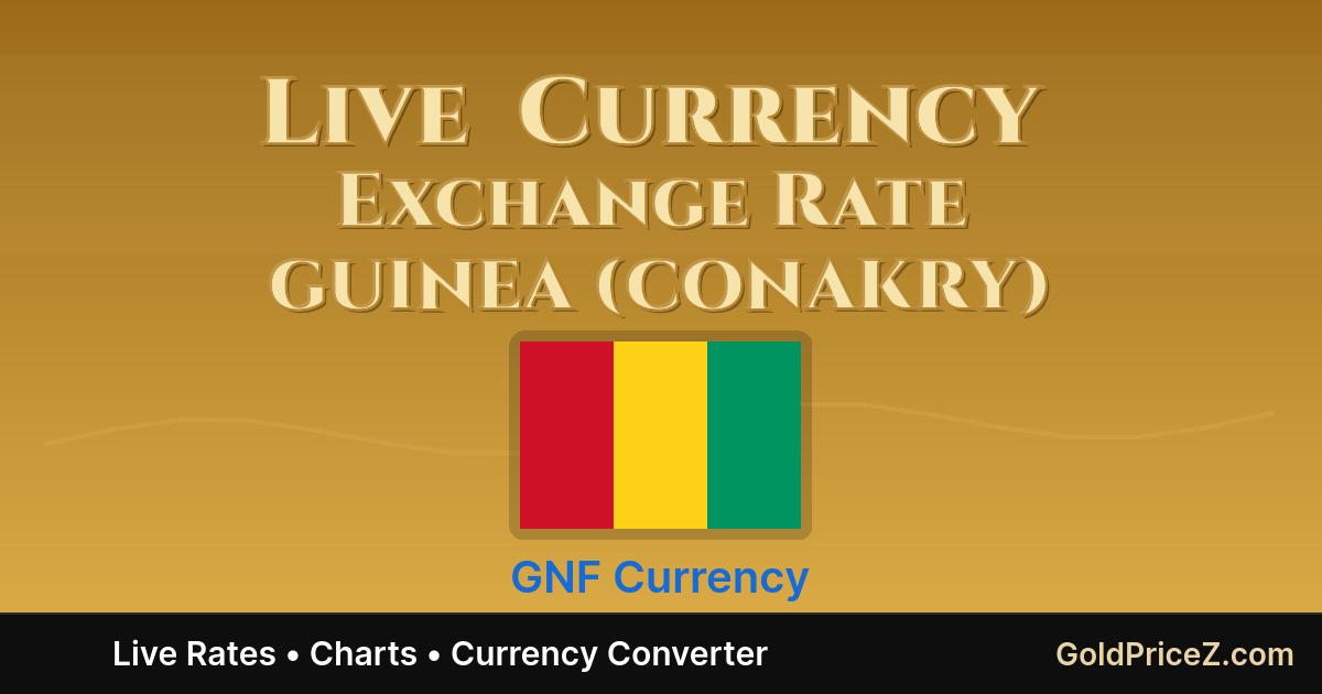 Taux de change de Franc guinéen (USD/GNF) aujourd’hui en Guinée