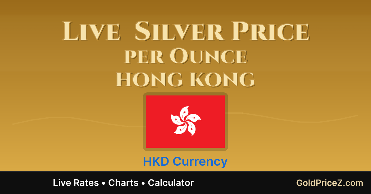 Silver Price per Ounce in Hong Kong (HKD) Today