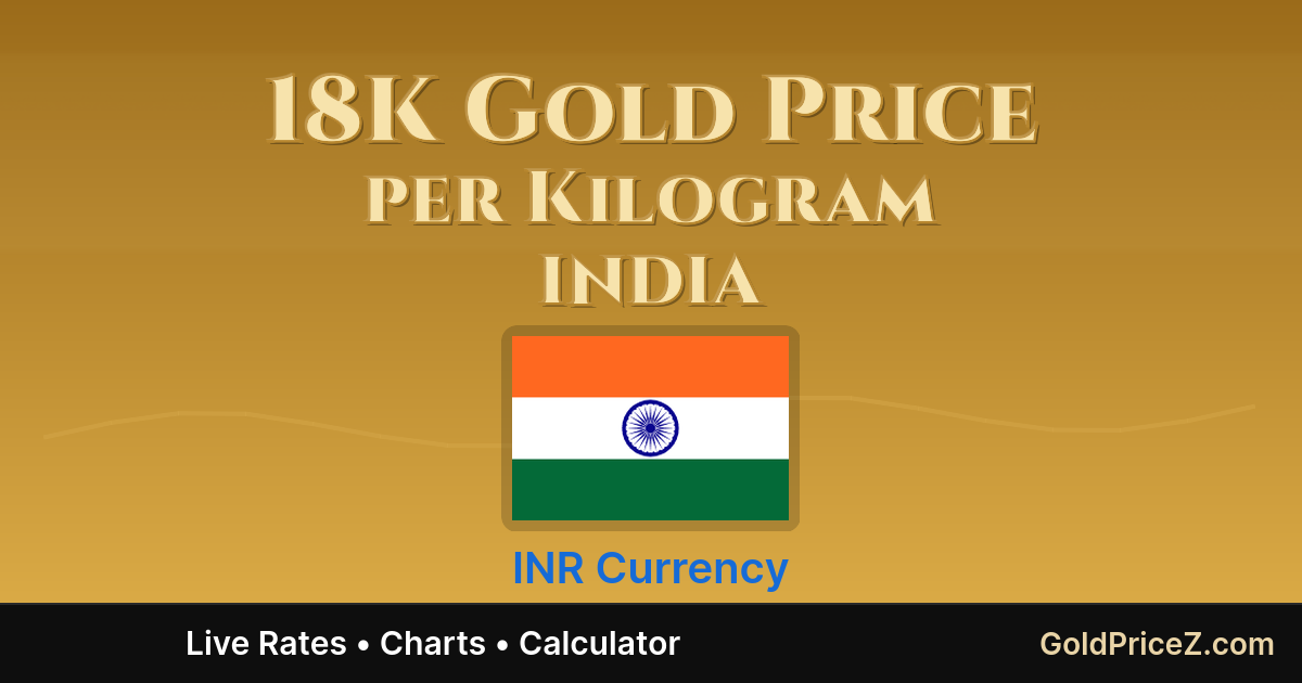 18K Gold Price per Kilogram in India (INR) Today