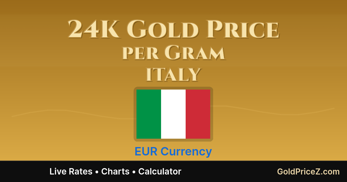 Prezzo oro 24K oggi al grammo (Italia)
