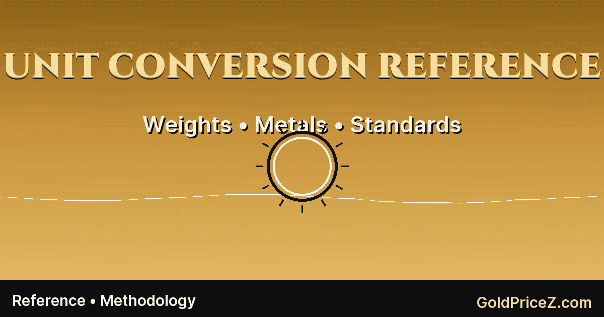Unit Conversion Reference (Gram, Troy Ounce, KG, Tola, Baht)