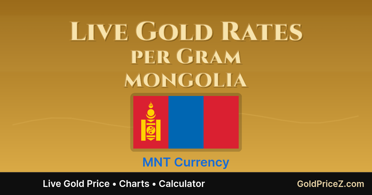Gold Price per Gram in Mongolia (MNT) Today