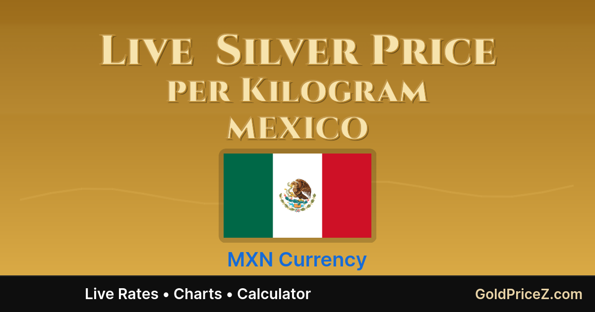 Precio de plata por kilogramo en México (MXN) hoy