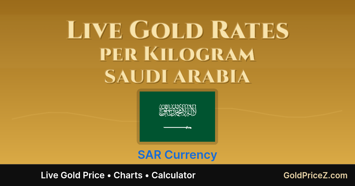 Gold Price per Kilogram in Saudi Arabia (SAR) Today