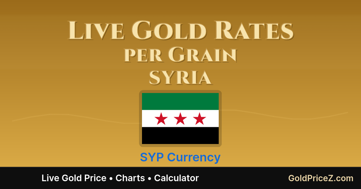Gold Price per Grain in Syria (SYP) Today