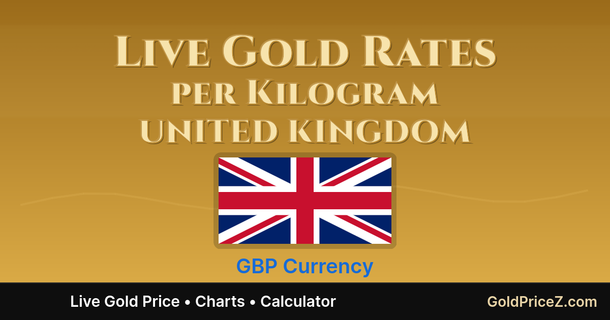Gold Price per Kilogram in UK (GBP) Today