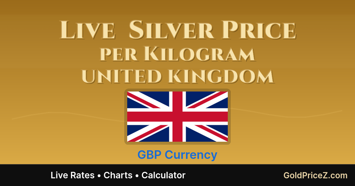 Silver Price per Kilogram in UK (GBP) Today