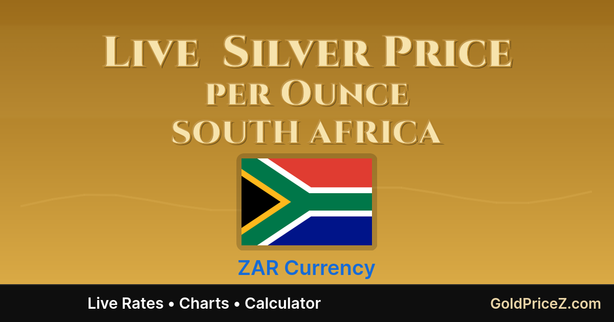 Silver Price per Ounce in South Africa (ZAR) Today