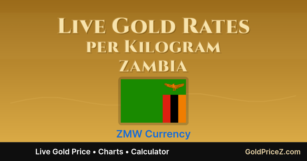 Gold Price per Kilogram in Zambia (ZMW) Today